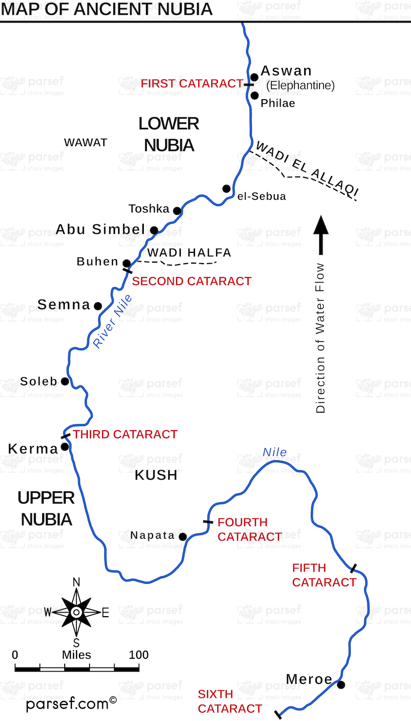 Ancient Nubia Bible Map | Free Bible Maps