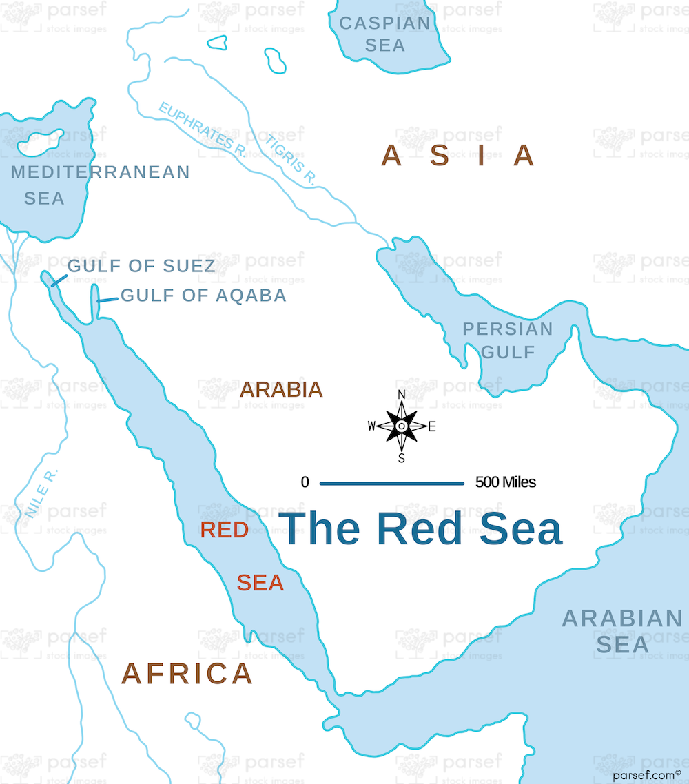 Exodus Red Sea Bible Map | Free Bible Maps